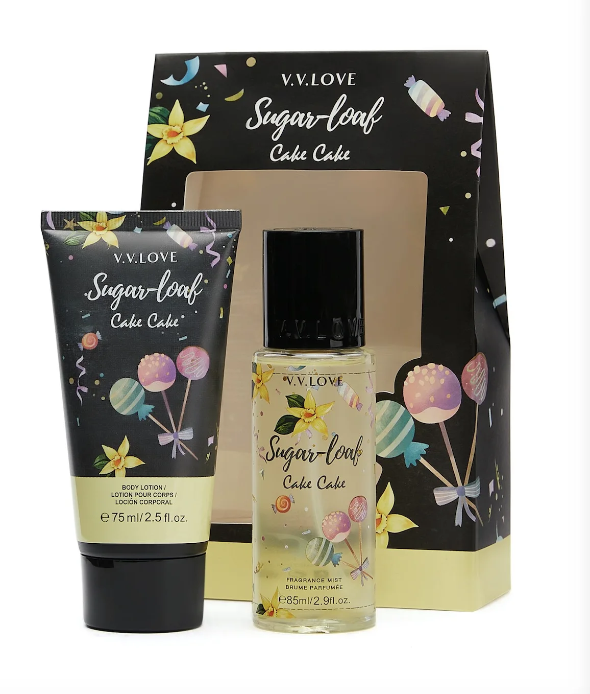 V.VLOVE Body Mist with body lotions works.Gift.bath Set for Women ...