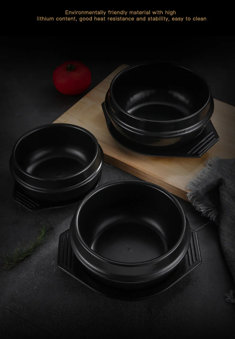 Korean Hot Stone Pot - Premium Ceramic for Stew & Noodle
