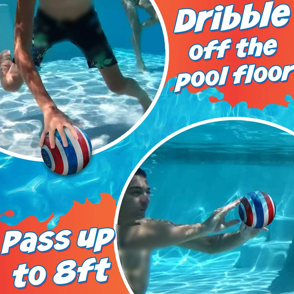 Swimming Pool Ball For Kids Water Filled Bouncy Ball Play Underwater ...