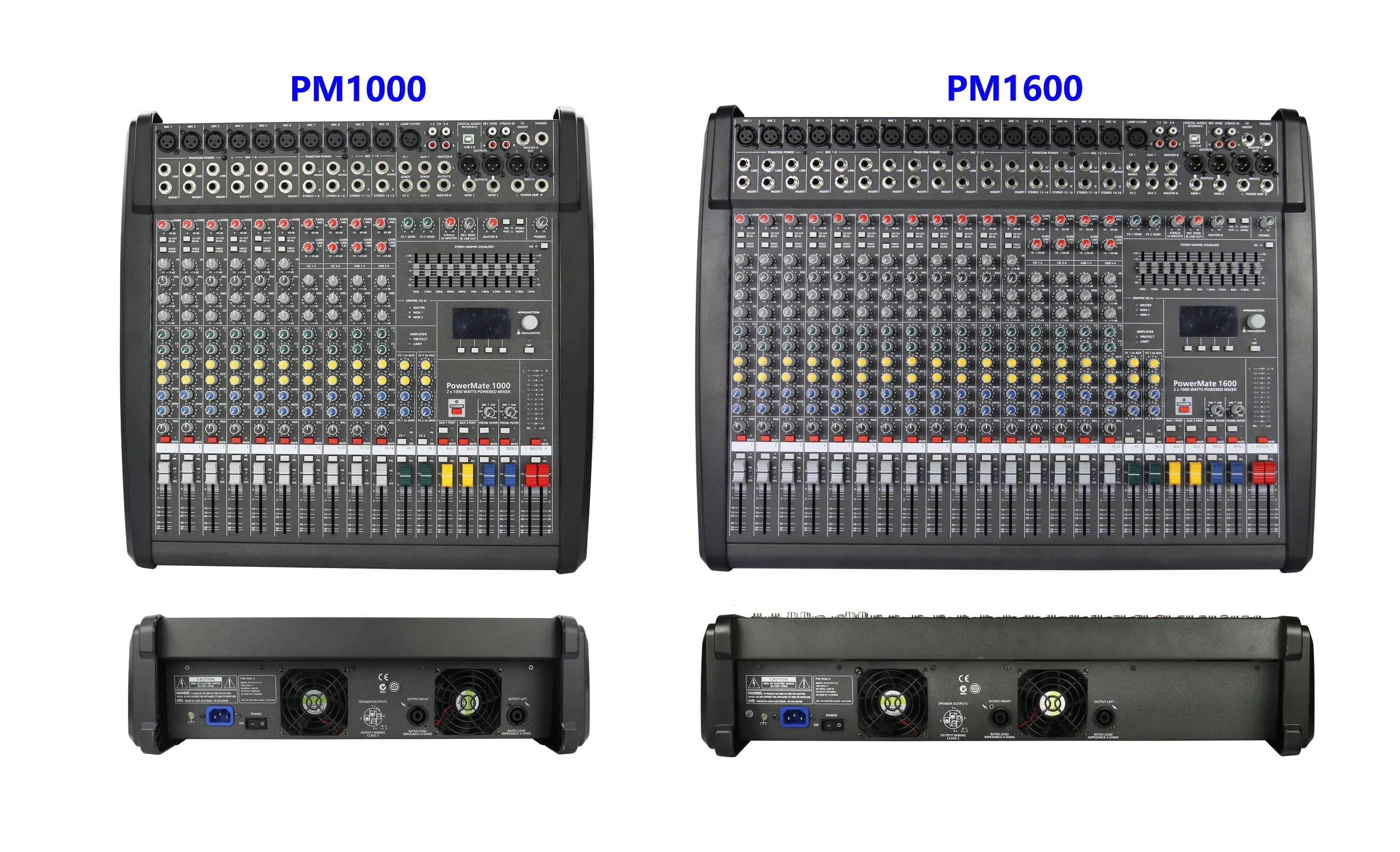 Dynacord PM1000-3 Digital Mixer Console with 10 Channels & Perfect Sound, OEM