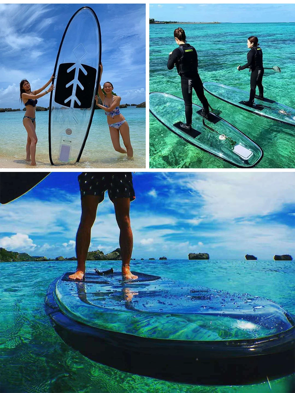 Transparent SUP - All Round Paddle Board for Lakes & Rivers
