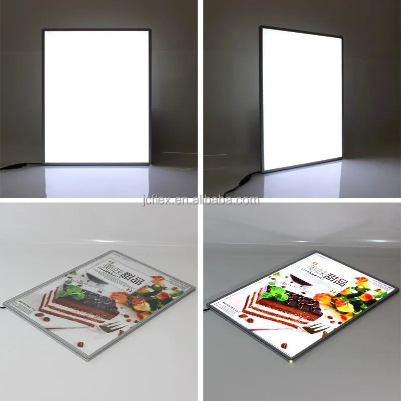 A2 Size High Brightness Light Box Square Shape Aluminium Snap Frame ...