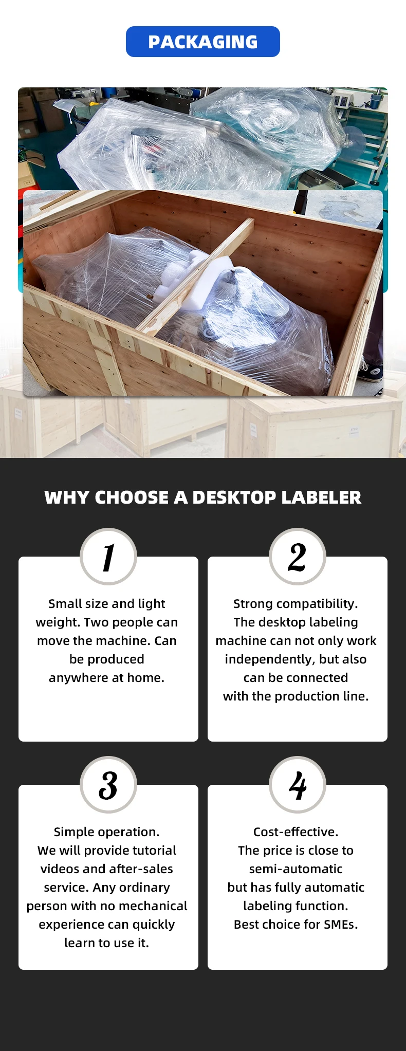 Semi Automatic Round Label Applicator for Craft Brews