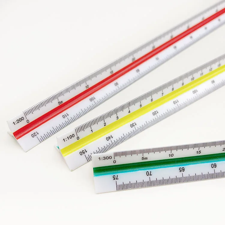 Trigonometric Scale Ruler 30cm Trigonometric Ruler Drawing Size Scale ...
