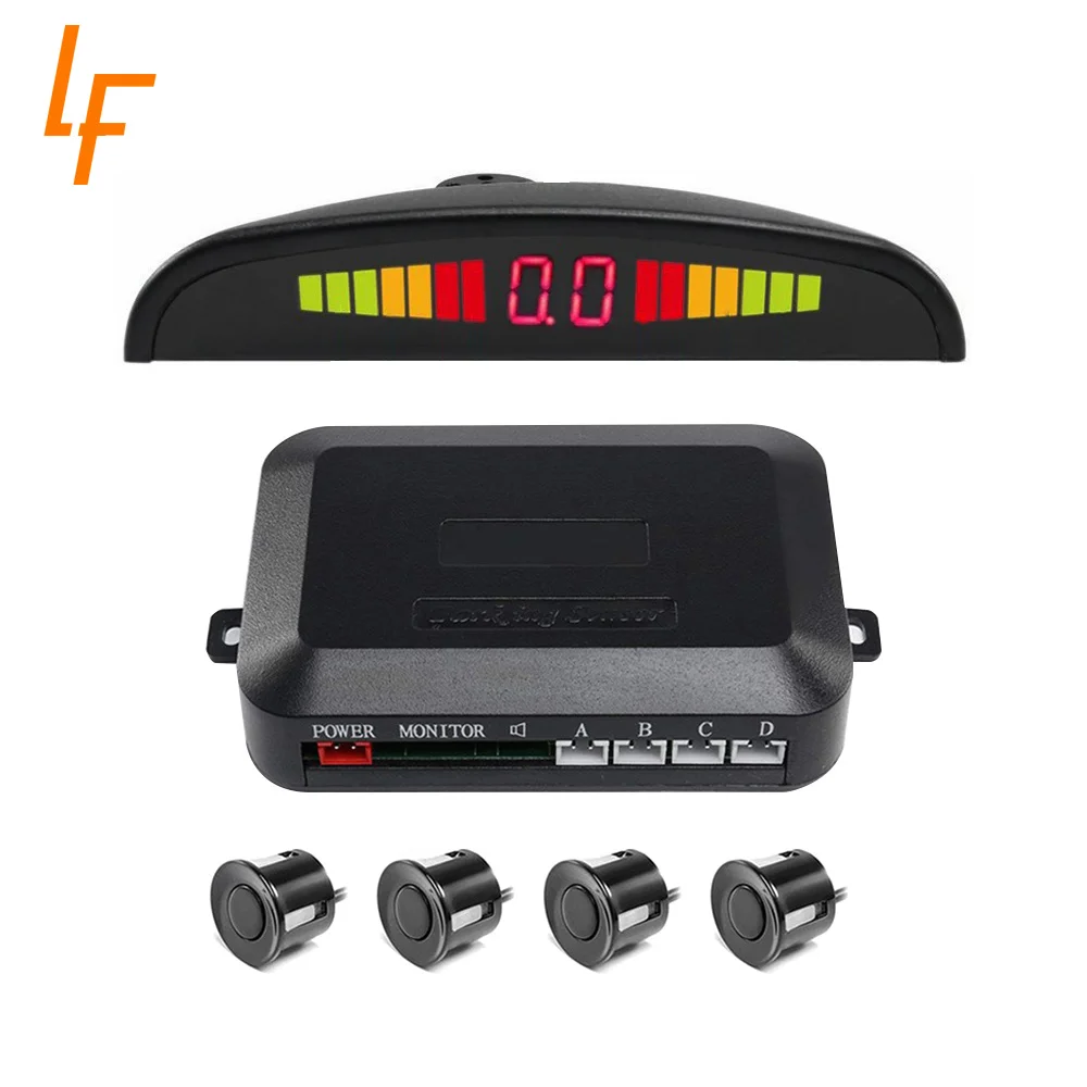 Car Parking Sensor Auto Parktronic Kit Led Display With 4 Sensors - Buy ...