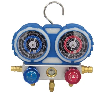 R410a R22 R134a R404a Refrigerant Testing Manifold Pressure Double ...