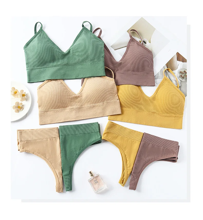 Shop Our New Women's Seamless Bra Set with Sexy Thong