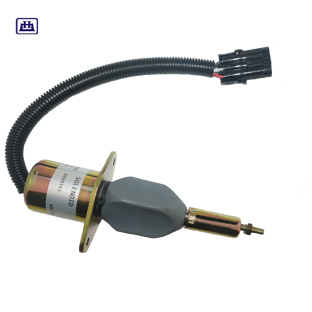 24v Diesel Engine Fuel Stop Solenoid Valve 3928161 For Cummins Sa-4293 ...