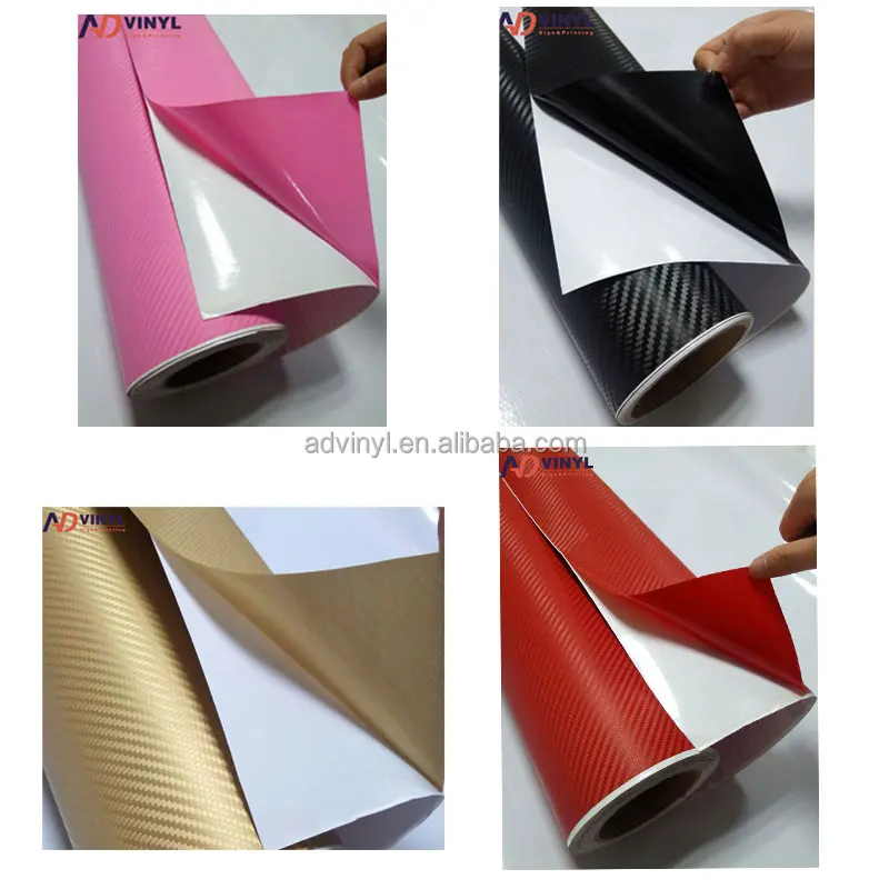 1.52x20m High Quality 2d 3d 4d 5d 6d High Gloss Black Carbon Fiber ...