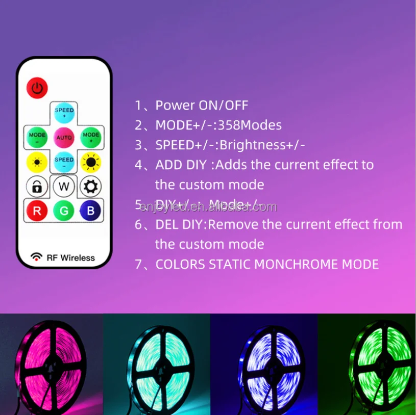 Ws2812b-v5 Ws2812b Strip Matrix Controller Ws2811 Pixel Rgb 12v 12mm ...