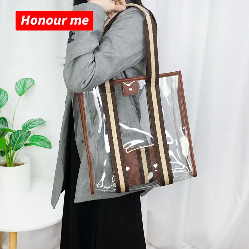Wholesale Clear PVC Tote Bags - Water Resistant & Stylish