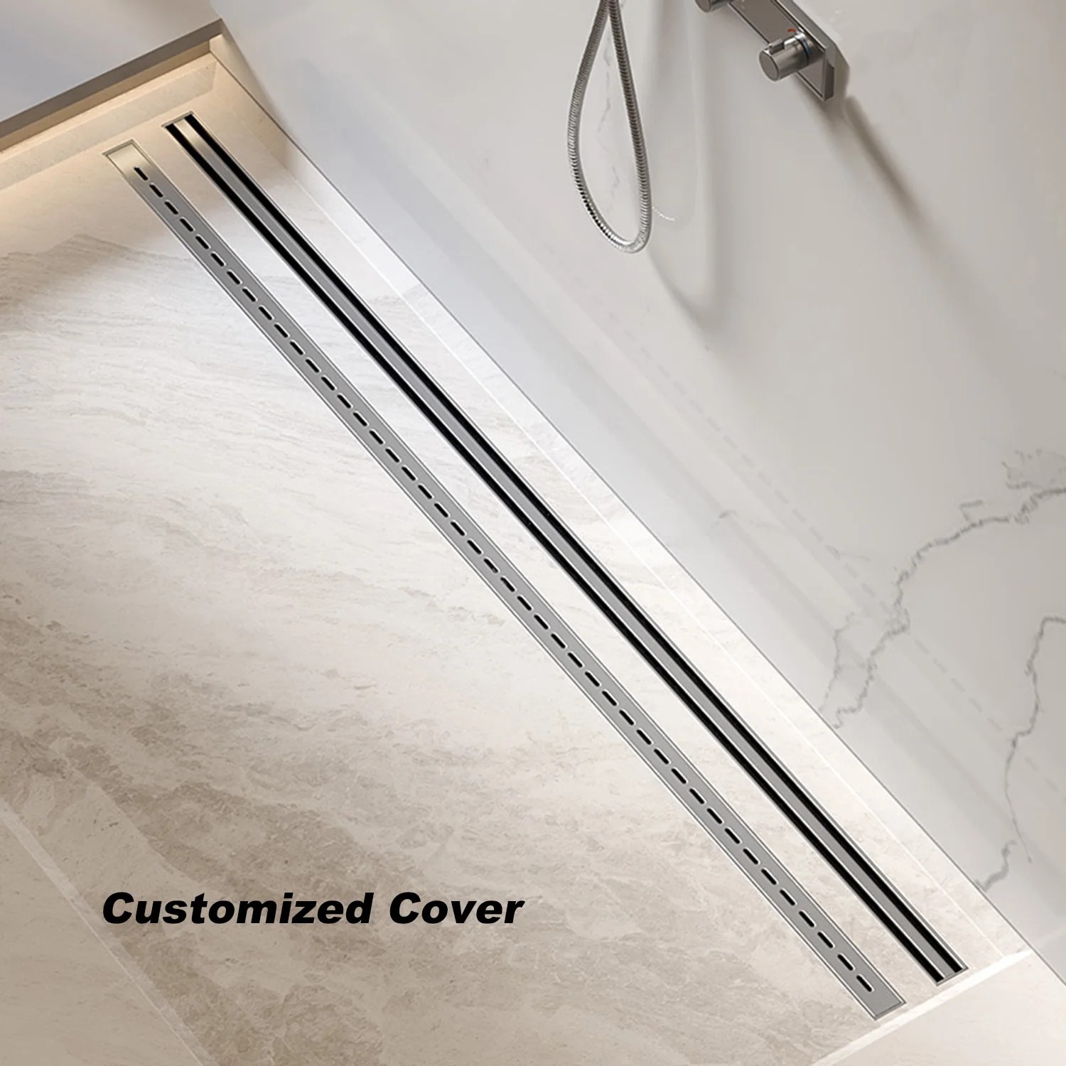 Popular Black Slim Shower Linear Channel SS304 Strip Drains Floor for ...