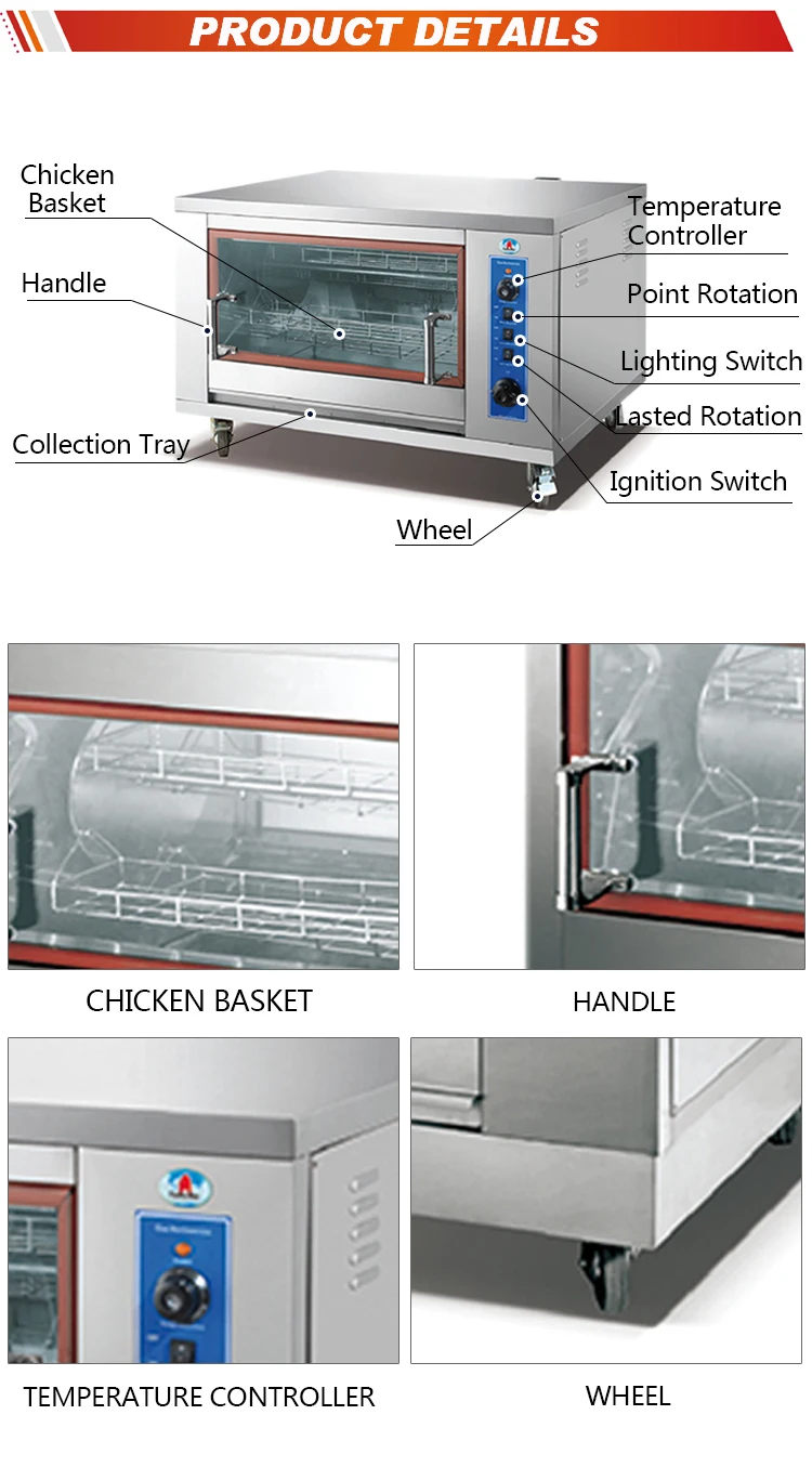 Rotary Gas Oven - Efficient Chicken Rotisserie Solutions