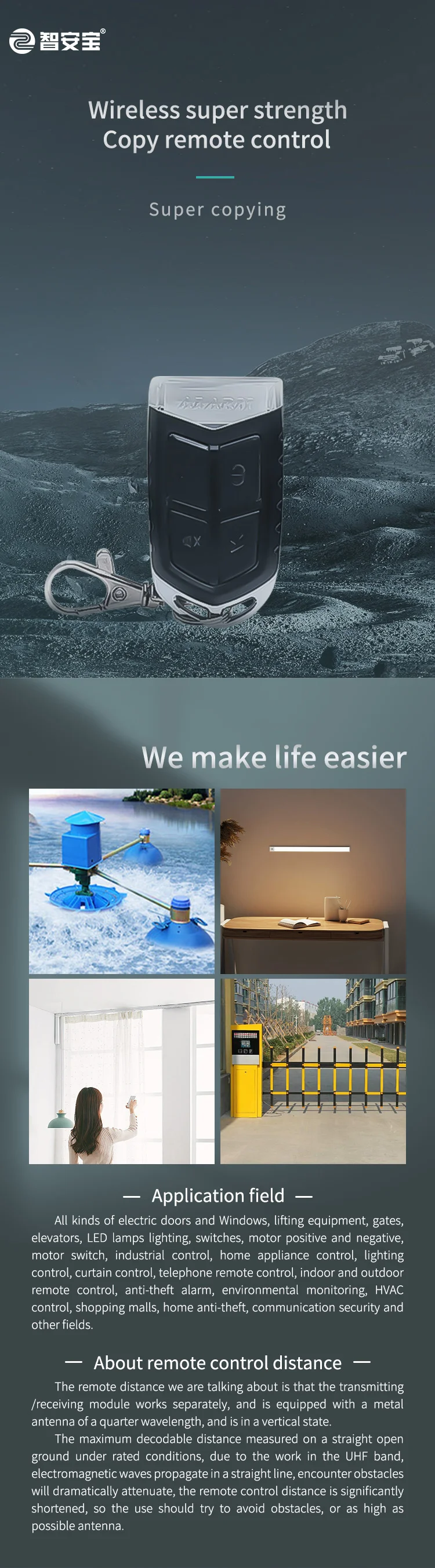 Universal Remote Control Cloning Remote Control Duplicator Fixed Code Or Learn Codes For Car ...