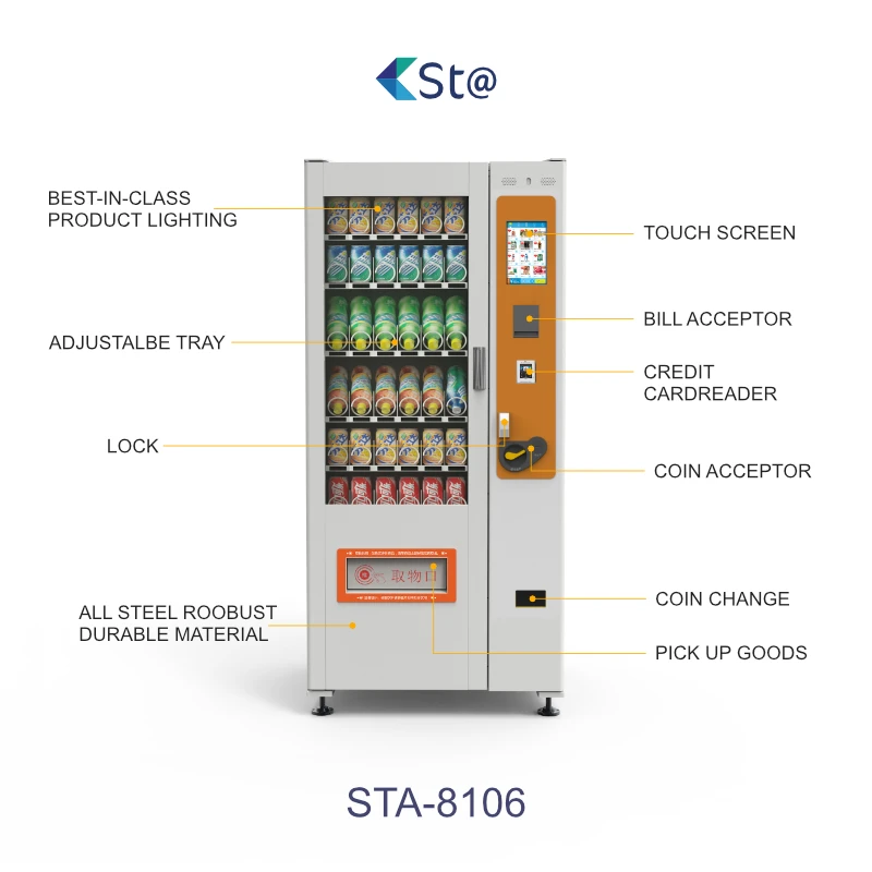 Snacks And Drinks Vending Machine Foods And Drinks Cash And Card ...