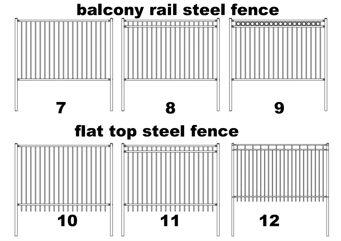 Simple Steel Fence Grill Design Iron Steel Fence Panels Steel Fence ...