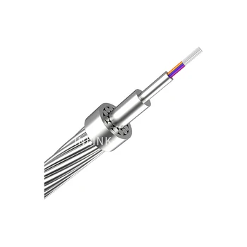 Opgw Cable In Transmission Line Optical Ground Wire On Power Lines - Buy Overhead Fiber Optic ...