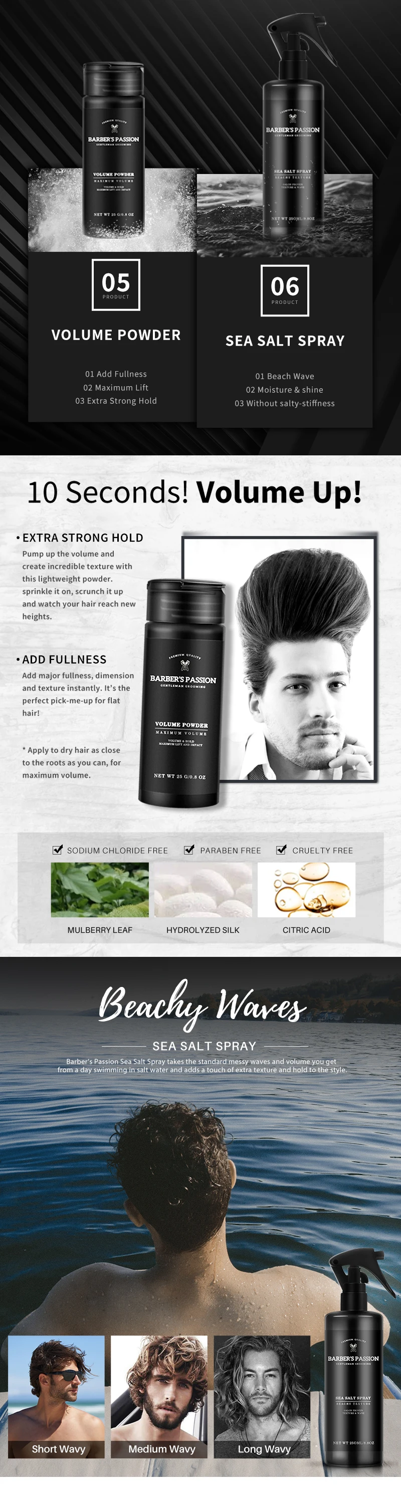 OEM Private Label Mens Hair Styling Products - Cera Para Cabello