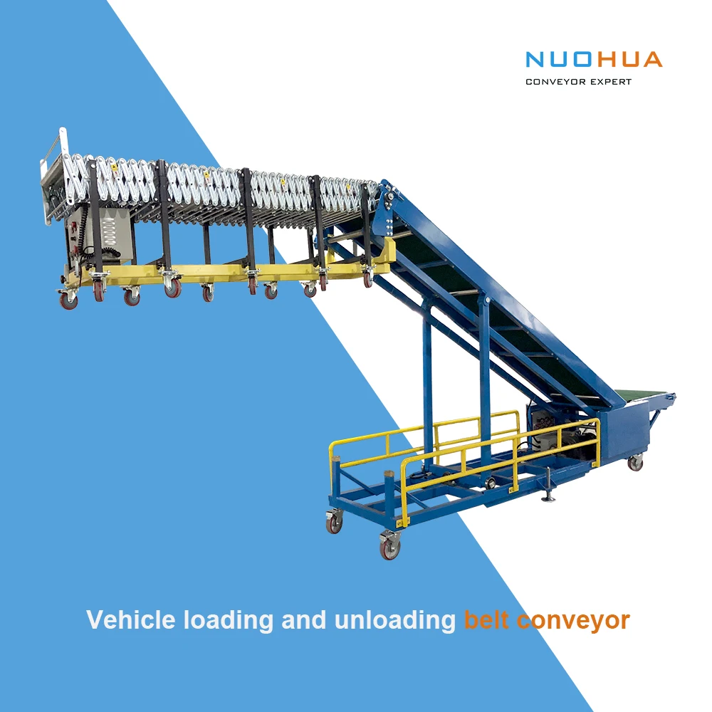 Truck Container Vehicle Loading Belt Conveyor Expandable
