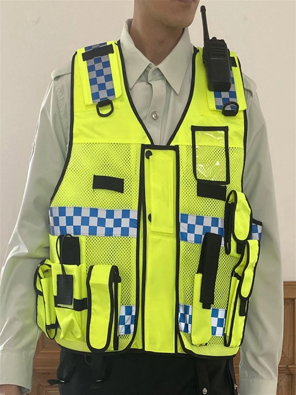 Oem Men Security Vest Custom Yellow Security Guard Uniforms Design ...