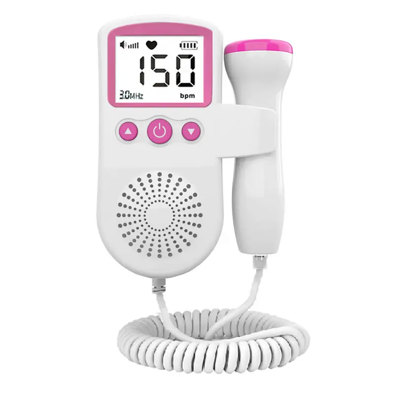Portable Baby Monitor Fetal Doppler Ultrasound Prenatal Heartbeat ...