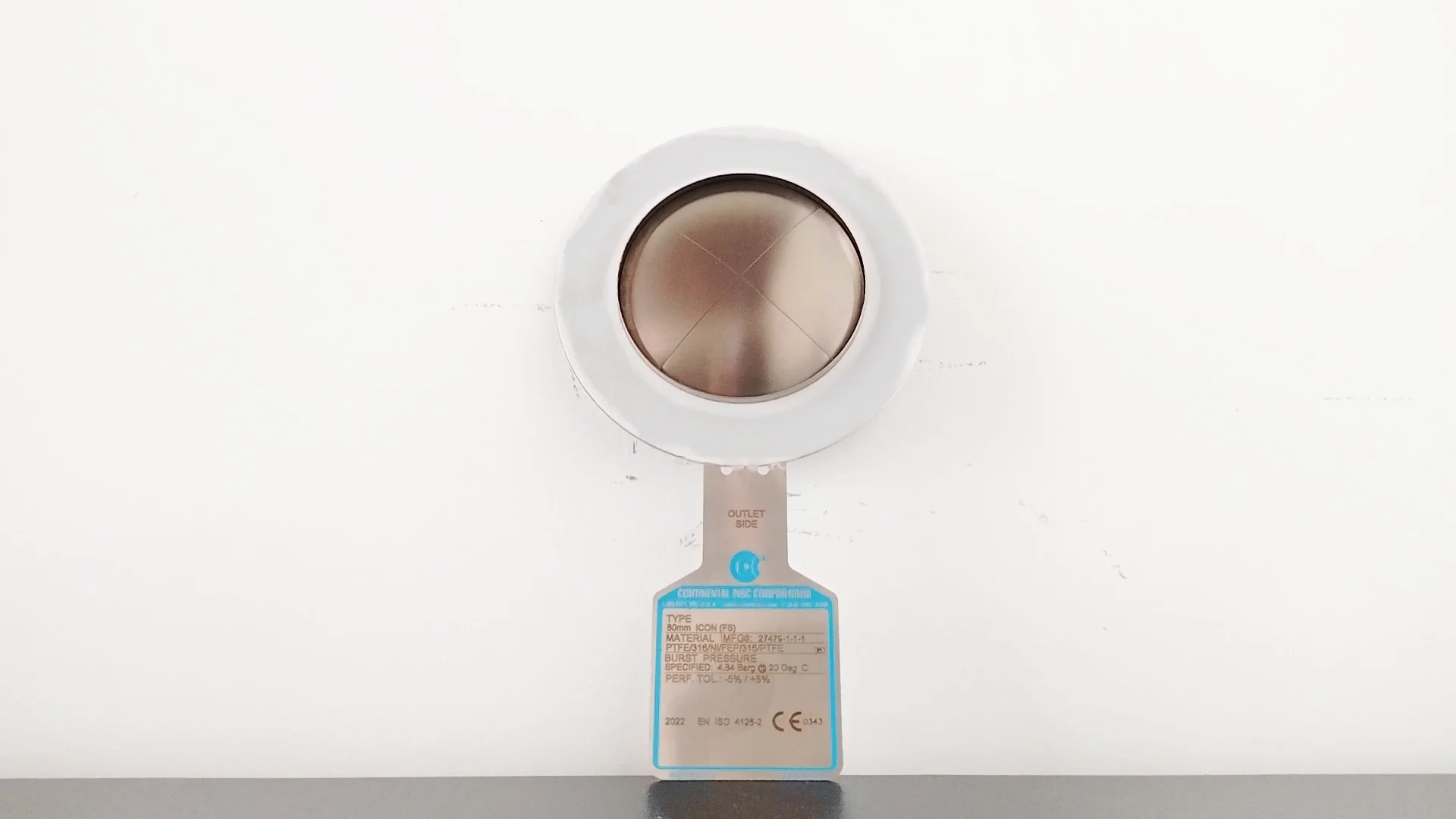 Iso Tank Container Parts Flat Bursting Rupture Disc For Oil & Gas ...