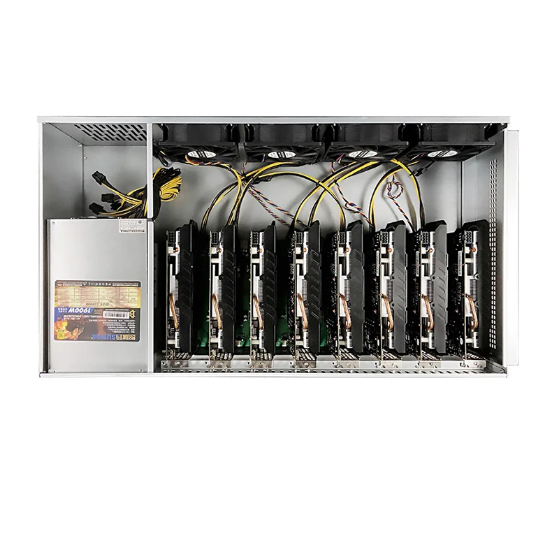 8 Gpu Machine Case Motherboard Serve B85 Adjustable Speed With Power ...