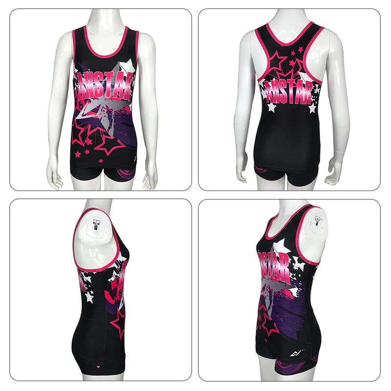 Normzl Customized Cheer Dance Team Tank Top Bra Shorts