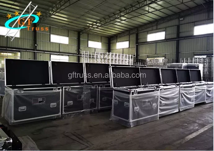 Customized Aluminum Truss Ground Support For Cabinet 500x500mm Arc Led ...