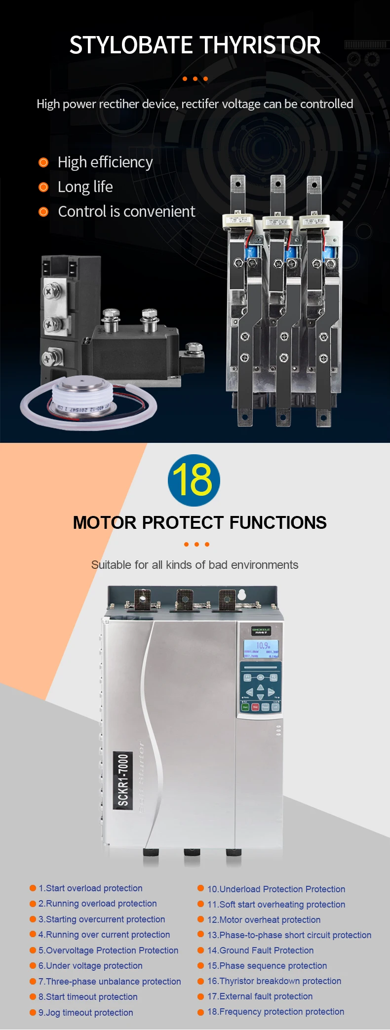 Soft Starter Power Tools 50a 380v 3 Phase Ac Motor Soft Starter 50hz ...