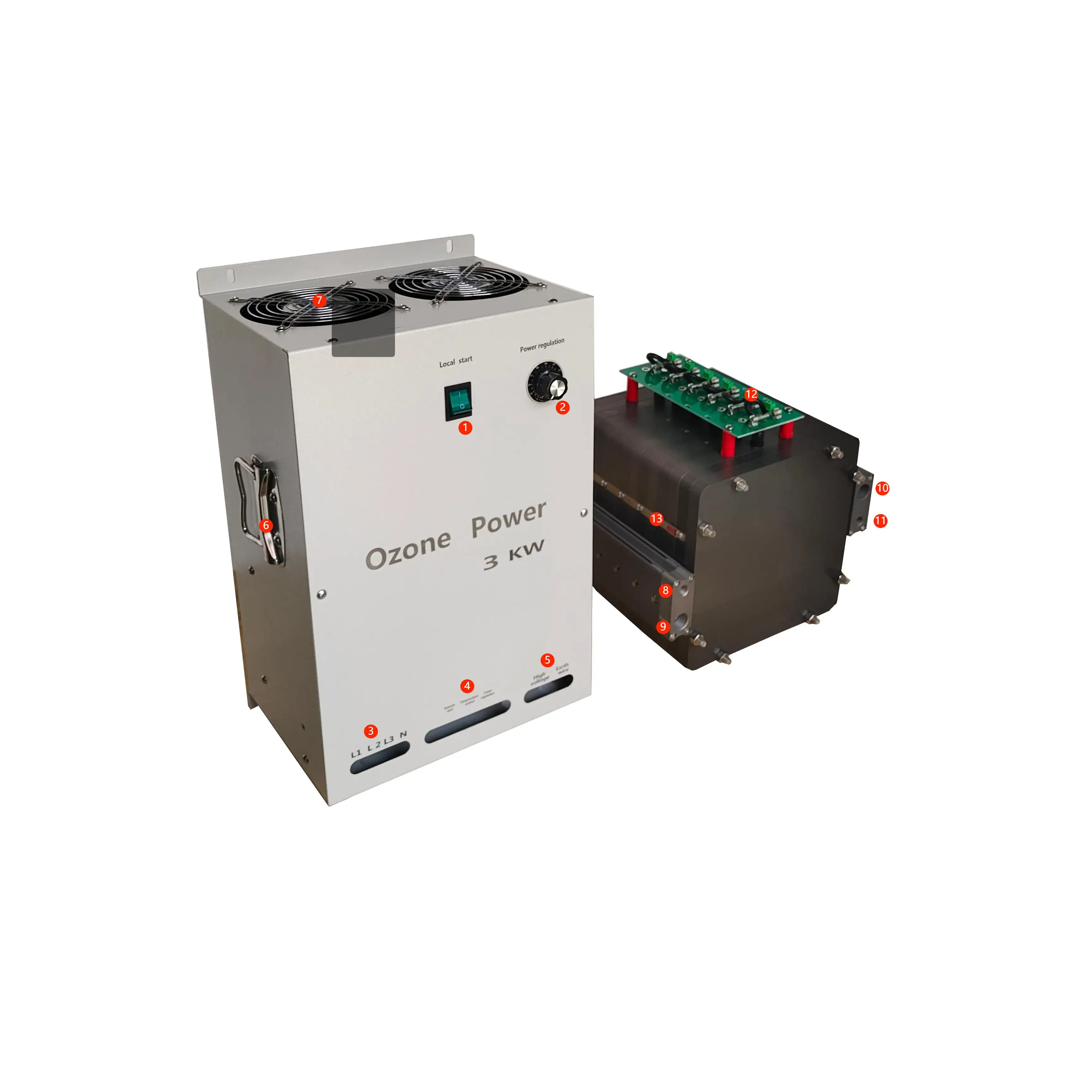 Hczg-ozo-b100 100g Plate Type Ozone Generator For Water Treatment - Buy 100g Plate Type Ozone ...