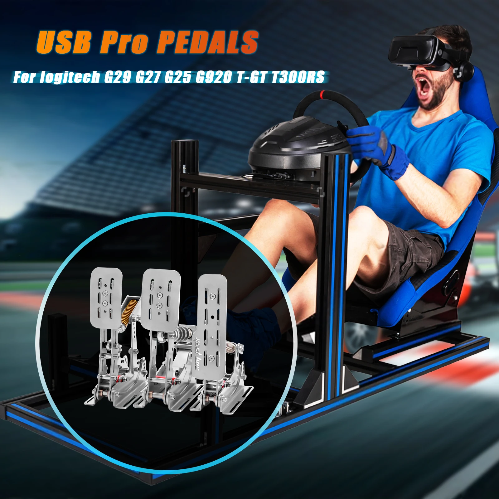 Simjack Pro Pedals Sim Racing Pedals Pc Racing Simulator Pressure ...