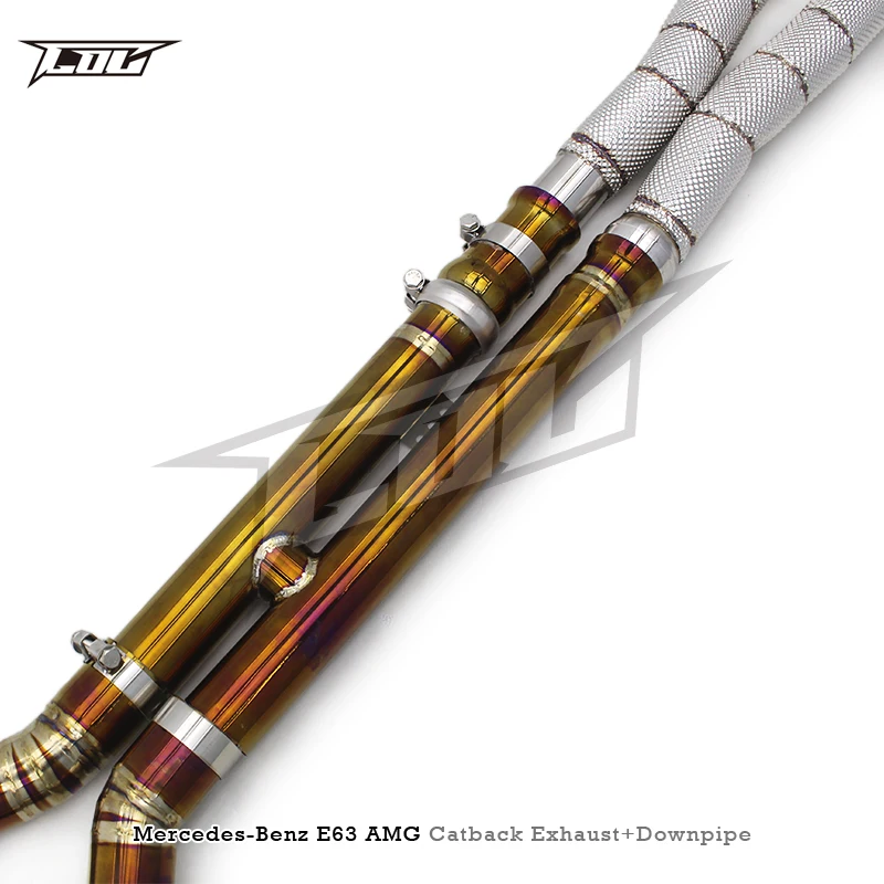Factory Titanium Plated Gold Catback Exhaust With Catted Downpipe For ...