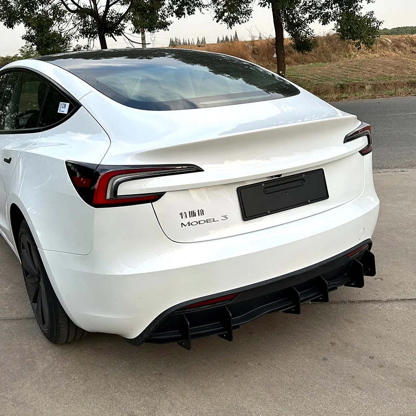 Factory Price For Tesla Model 3 Rear Bumper 2024 Art Style Car Rear Lip ...