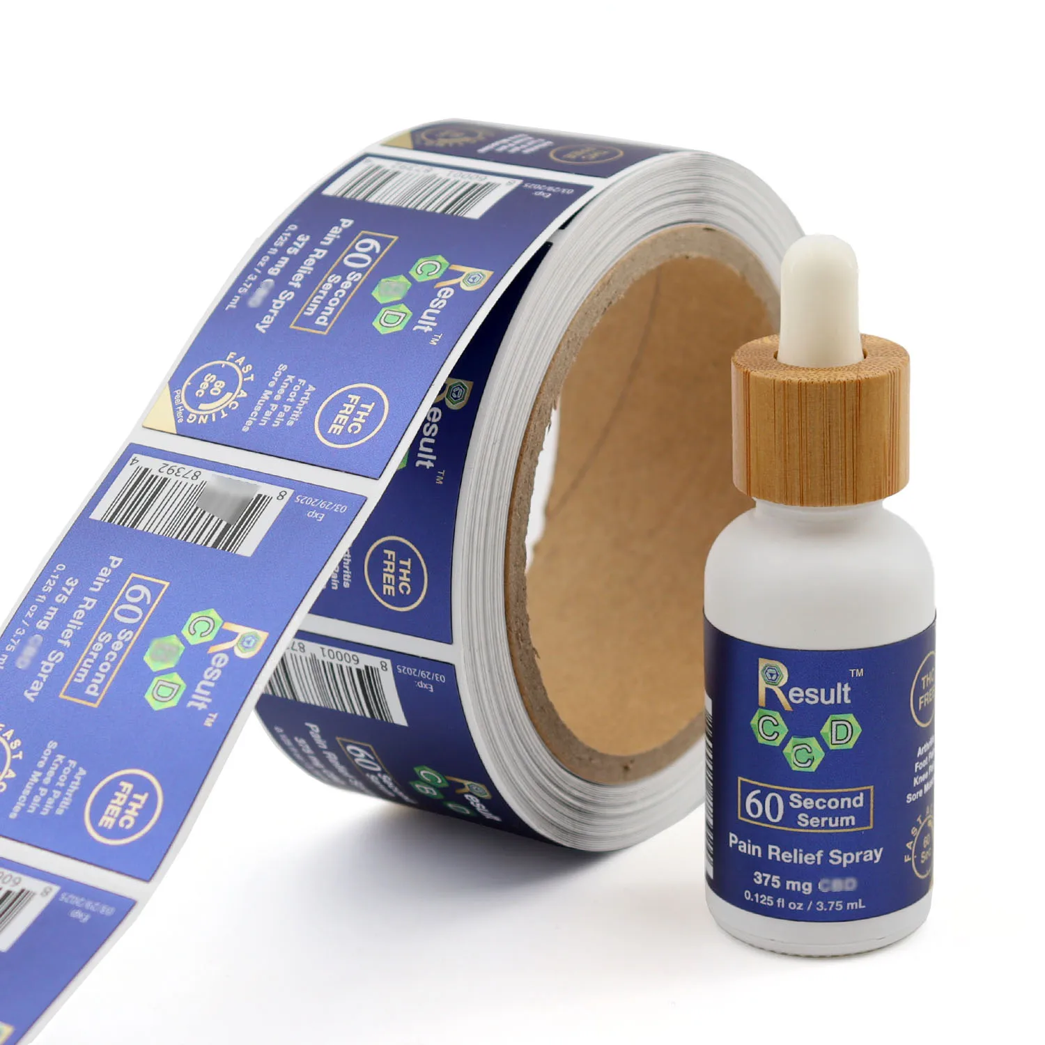 Custom Cosmetic Label Design - Waterproof Vinyl Stickers