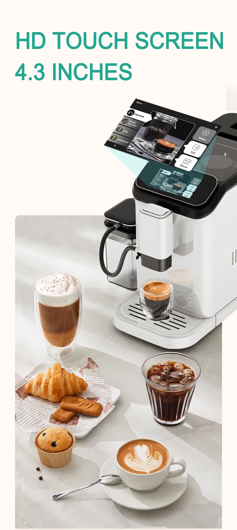 Cappuccino Super Automatic Espresso Coffee Maker - Fully Automatic