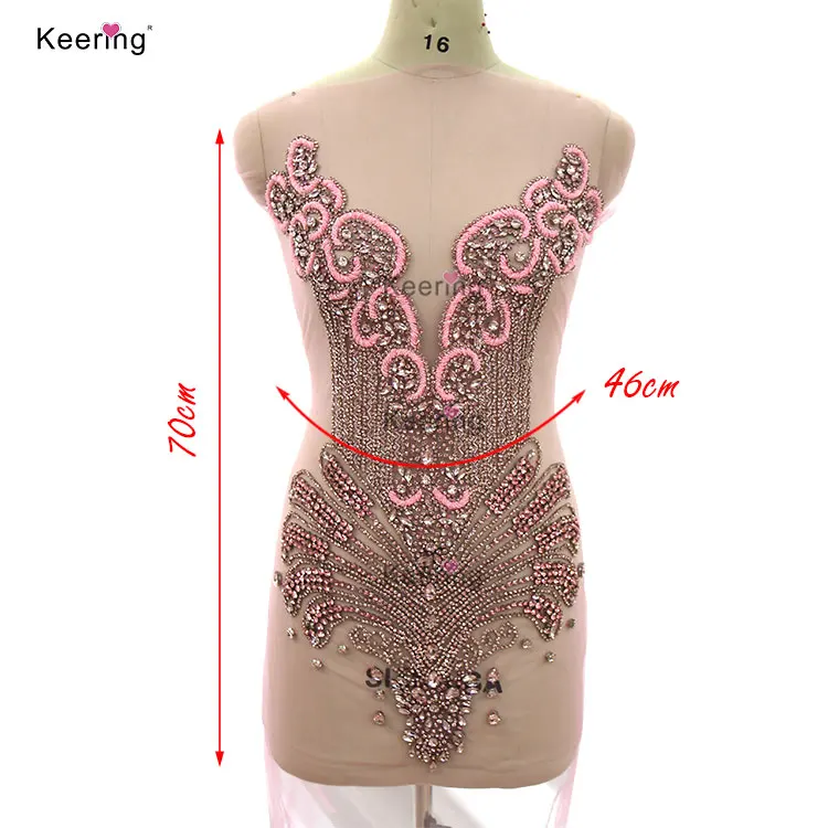 Full Body Rhinestone Applique Crystal Panel - WDP-245-1