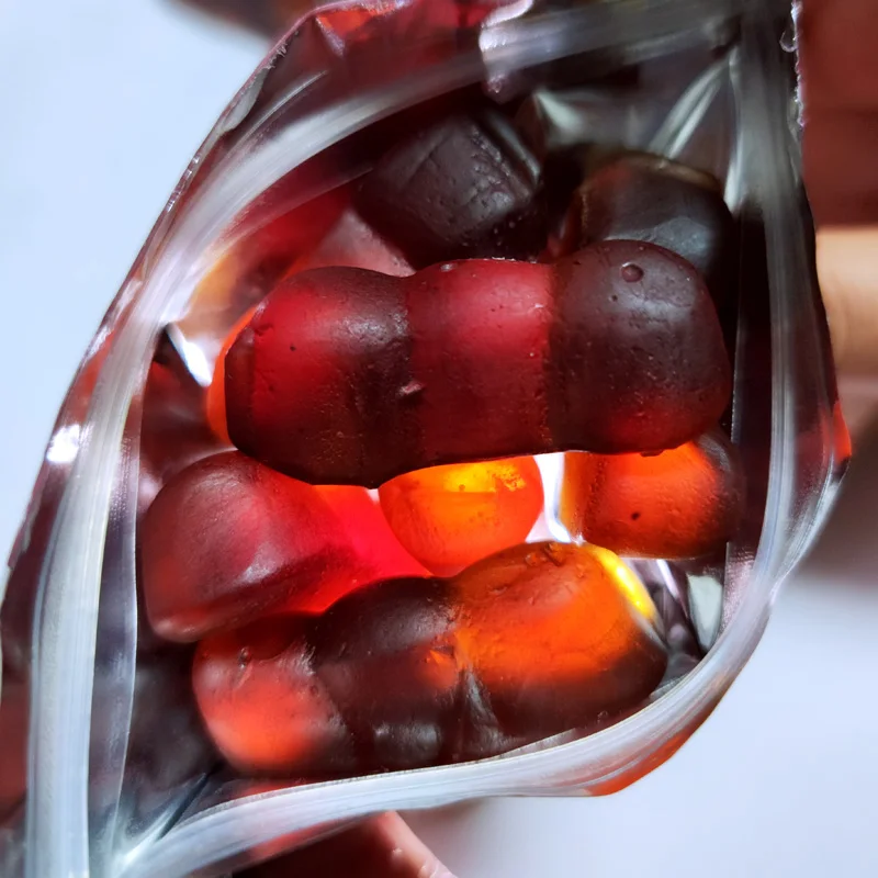 64g Fruit Juice Gummy Sour Candy Jelly Sour Candy Snacks 8d Peeled ...