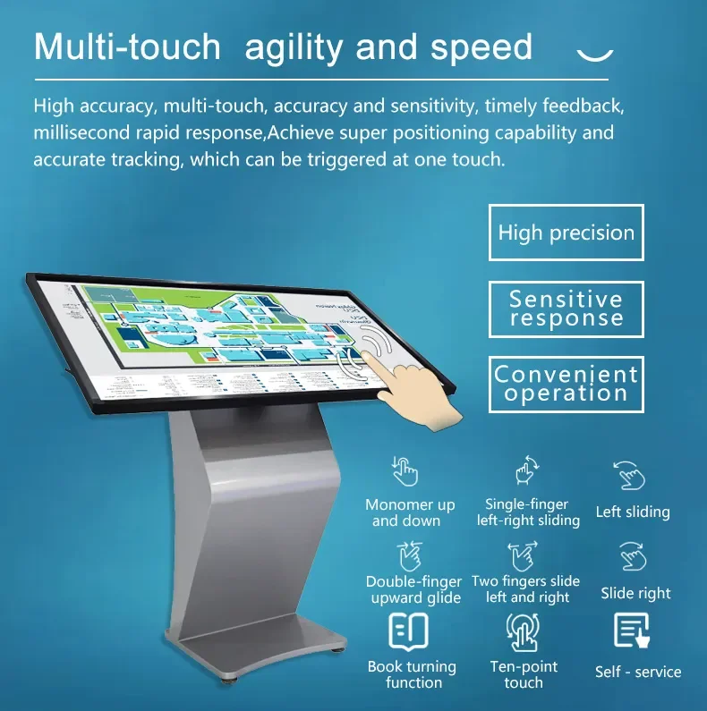 Portable Touch Screen Vending Machine Advertising Digital Kiosk Display ...