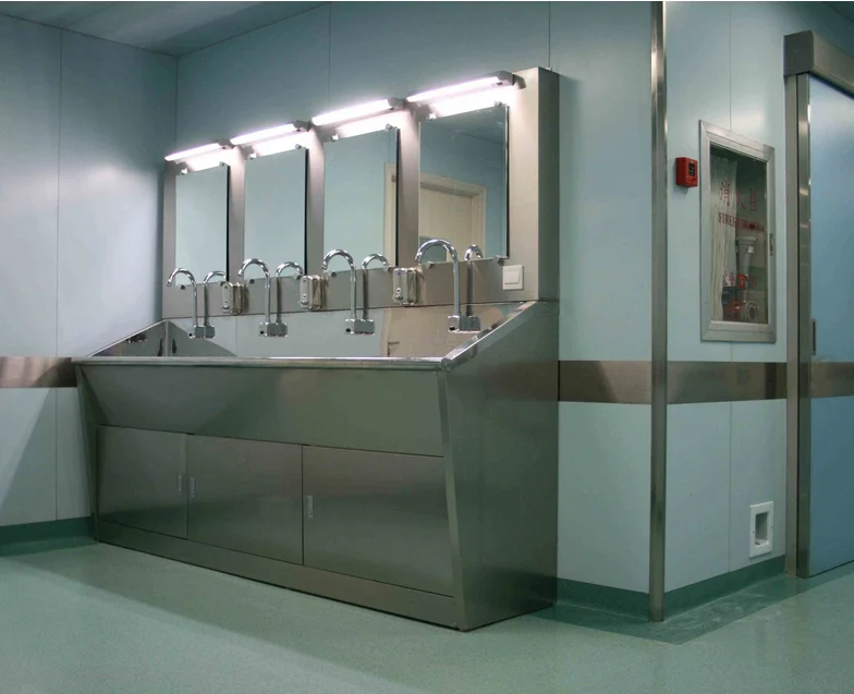 Three Persons Operating Room 304 Stainless Steel Surgical Scrub Sink ...