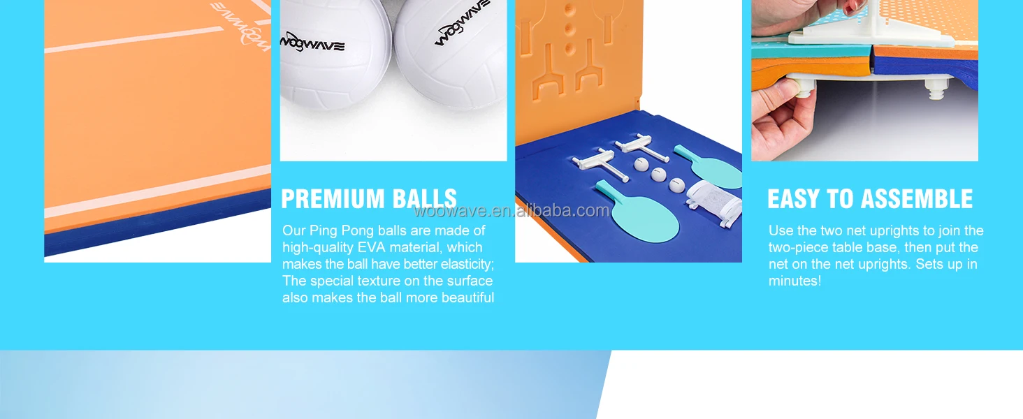 WOOWAVE Pool Party EVA Foam Table Tennis - Fun & Foldable