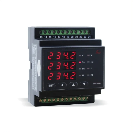 Swp-em Series Three-phase Intelligent Power Instrument Guide Rail Type ...