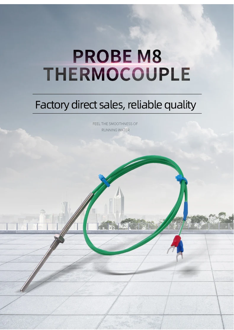 K Type Anti-corrosion Thermocouple Multi-unit Anti-folding Green ...