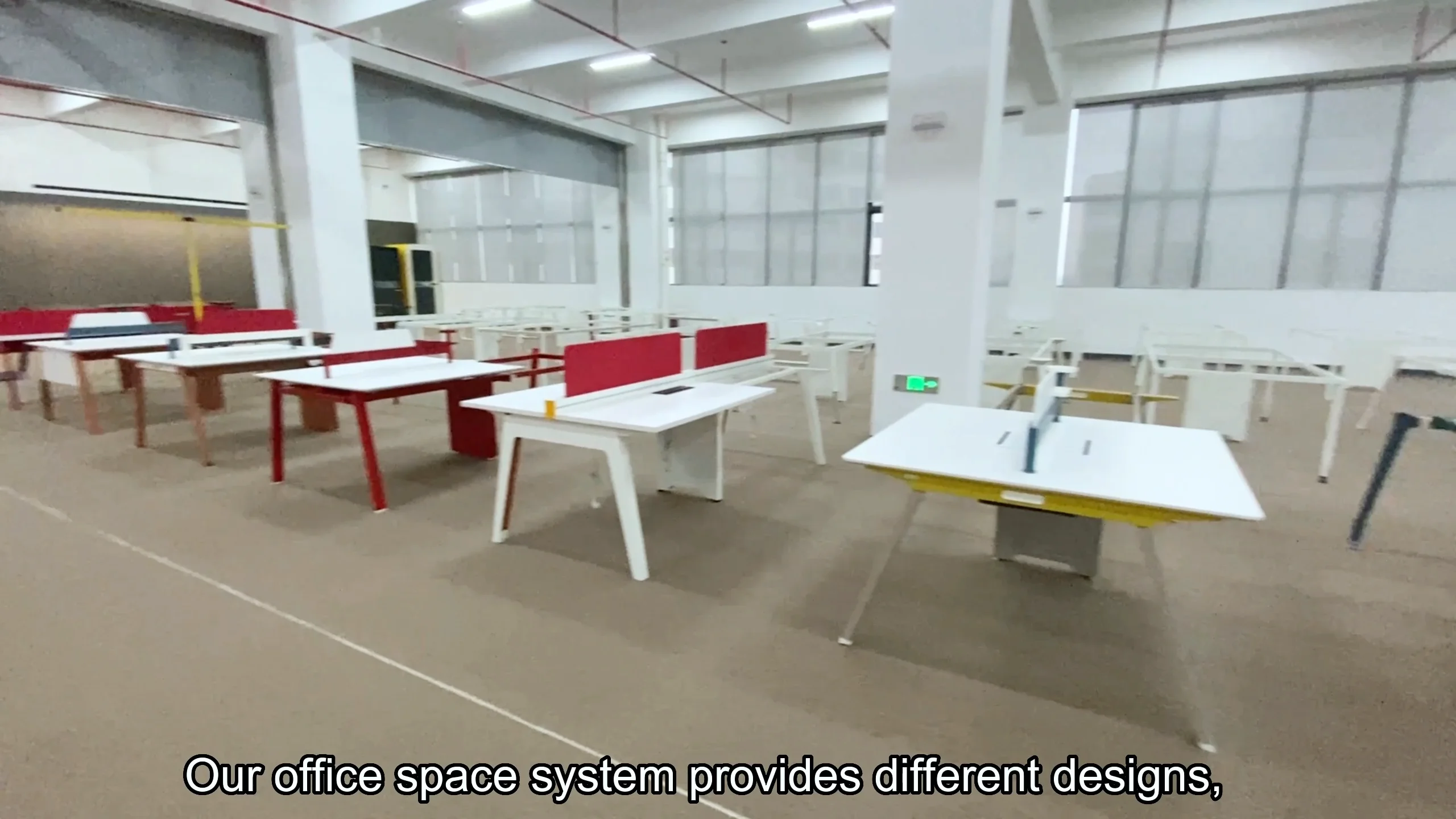 Simple Design Office Cubical Workstation Desk Office Partition Desk 4 ...