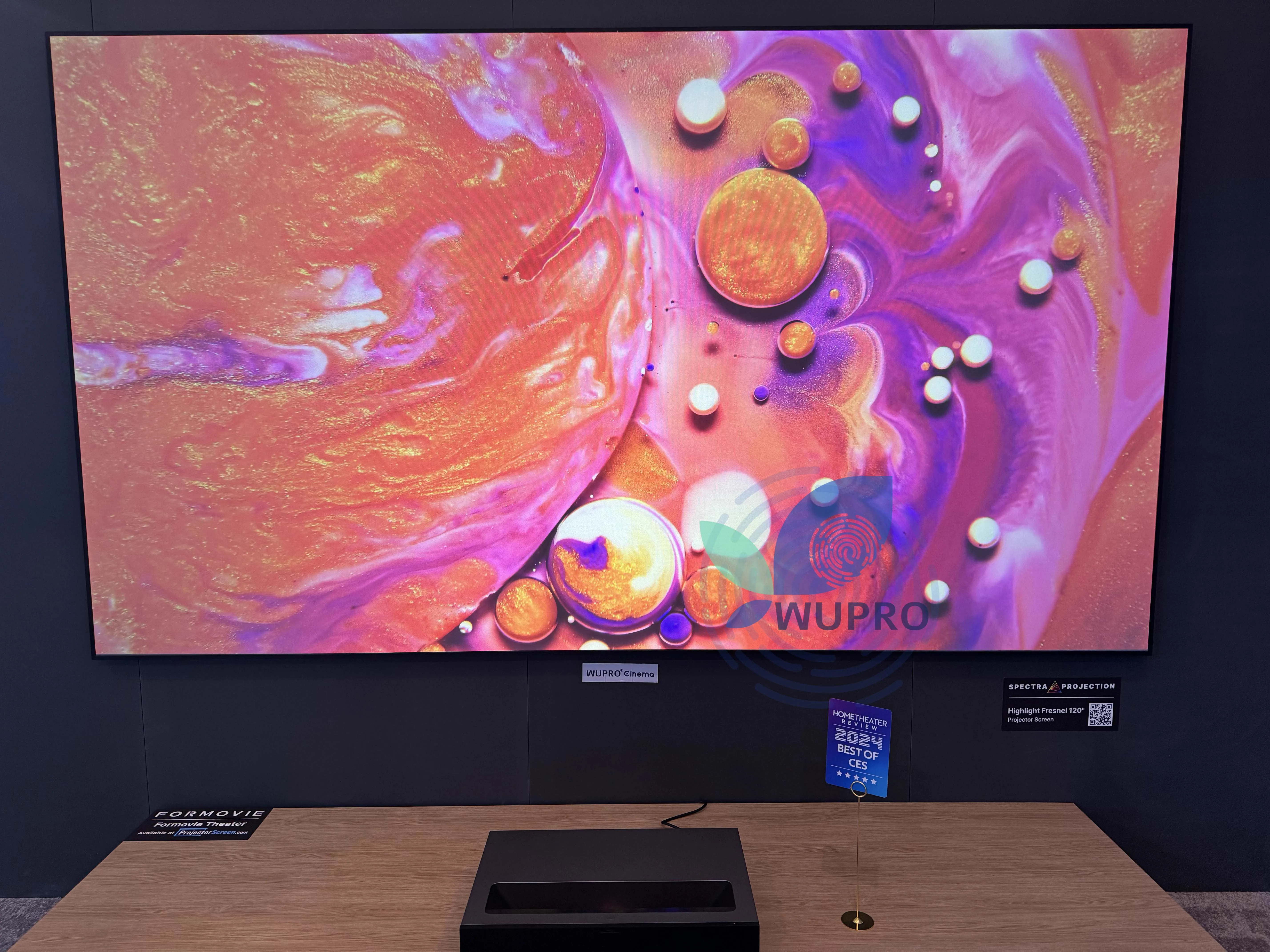 Wupro 130" Seamless Premium BSP PET ALR Projection Screen