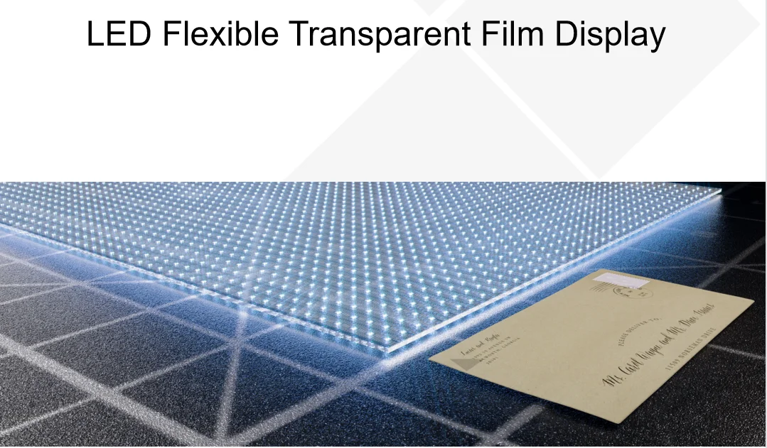 Led Film Screen Led Transparent Led Film For Glass Installed Play ...