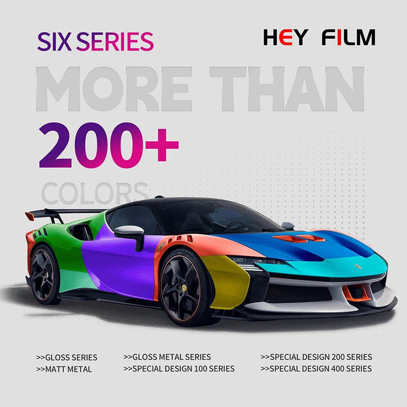 HEY FILM Color Card Colored Paint Protection Film TPU Midnight Blue PPF ...