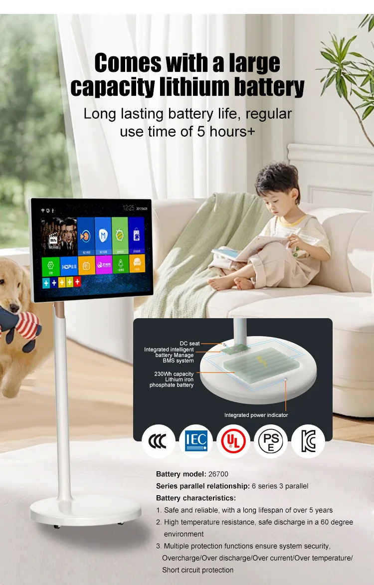 Android Kiosk Tablet 27 Inch Tablet Android Touch Real Time Lcd Display ...