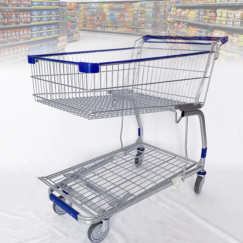 Heavy Duty Metro 2-Tier Utility Cart with Wheels - ODM | Wholesale