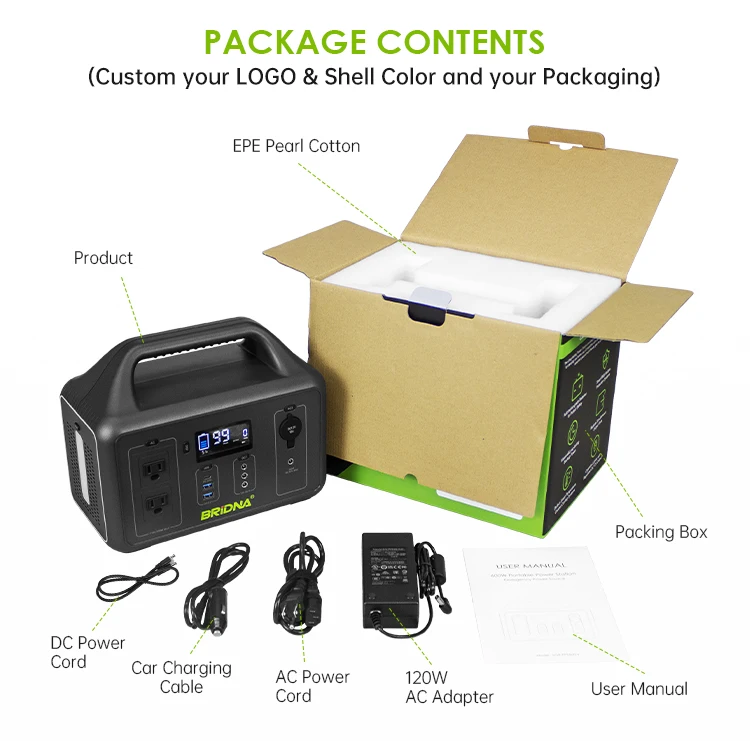 Bridna Camping Battery Lifepo4 500w 26ah 461wh Generator Outdoor Lifepo4 Portable Generator ...